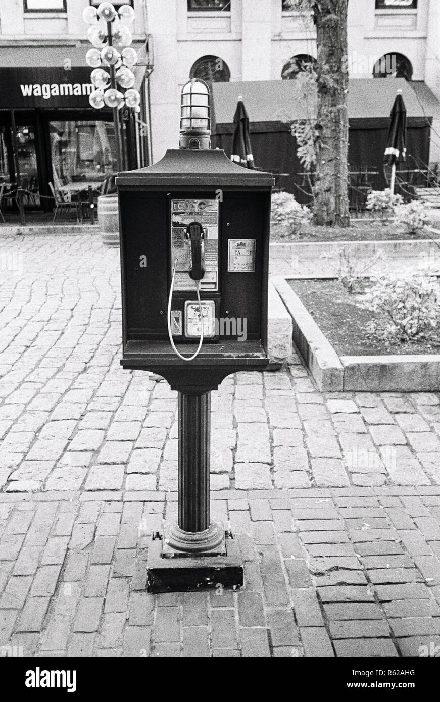Public telephone, Boston, Massachusetts, United States of America Stock ...