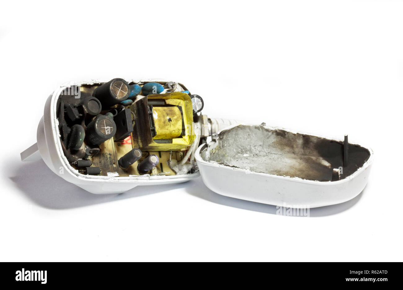 Burnt electrical plug hi-res stock photography and images - Alamy