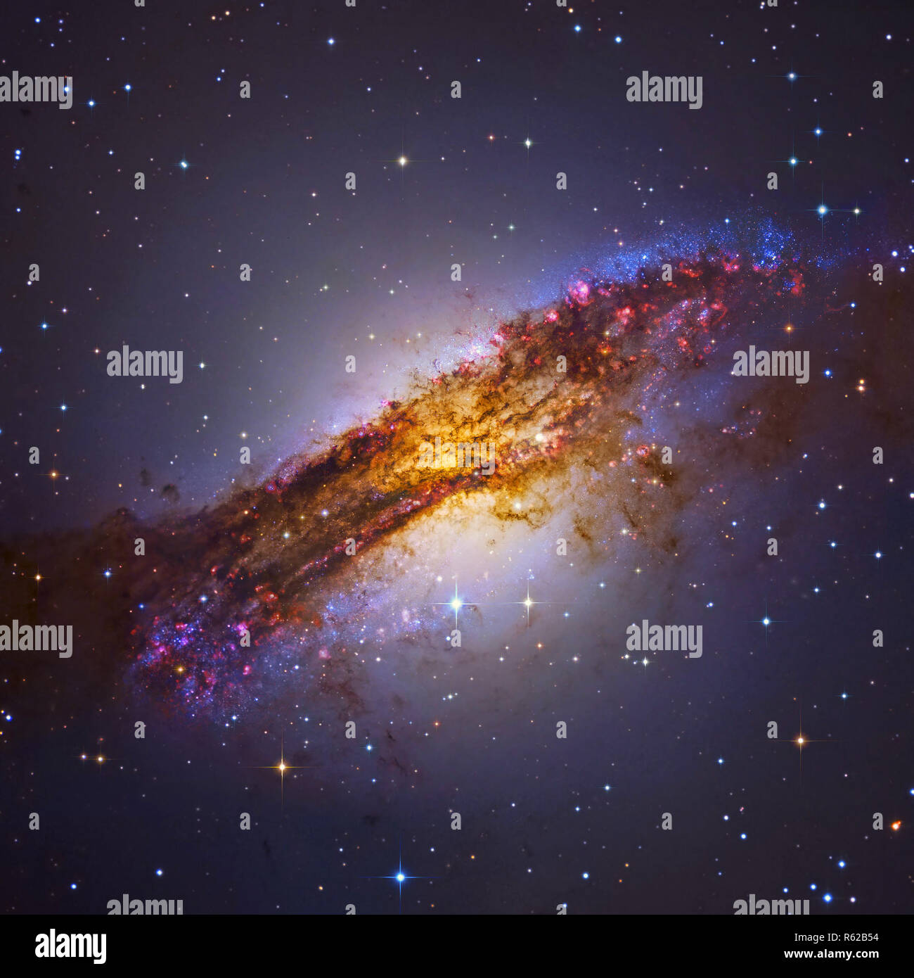Centaurus A is a galaxy in the constellation of Centaurus Stock Photo ...