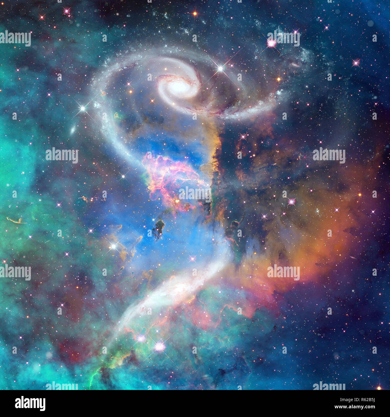 Abstract galaxy in deep space. Astronomy background Stock Photo - Alamy