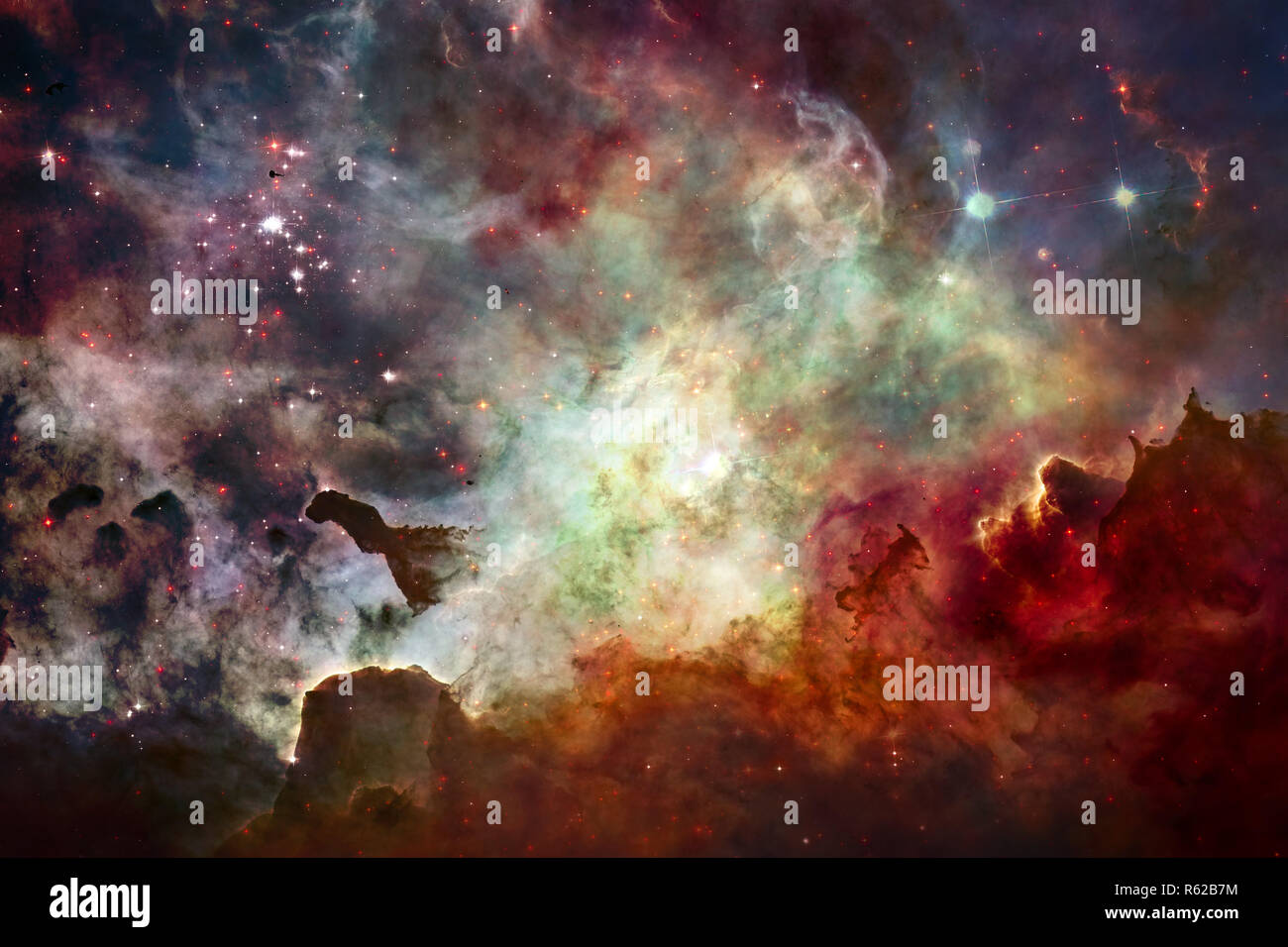 Abstract space background. Elements of this image furnished by NASA ...