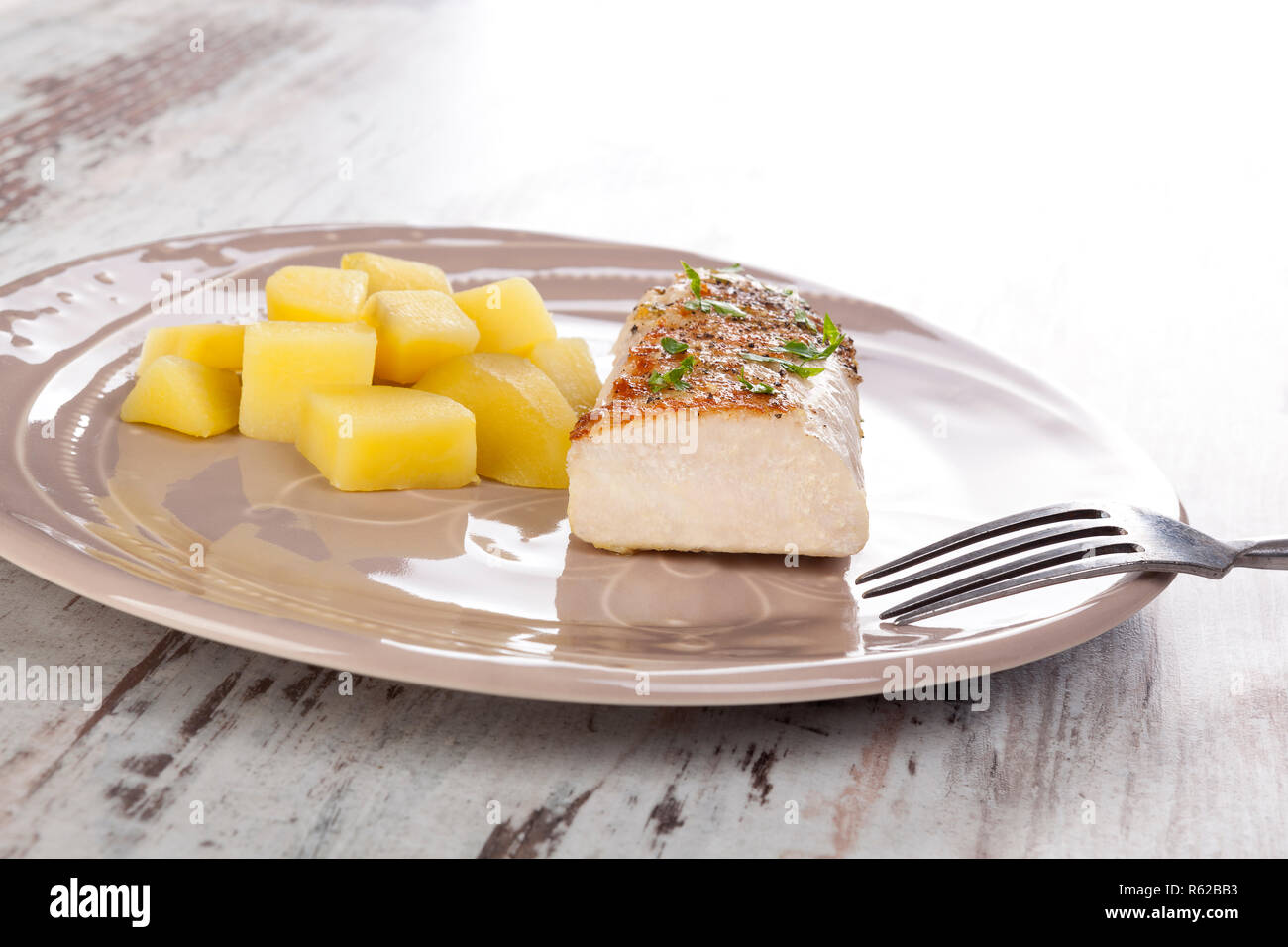 Delicious fish fillet Stock Photo - Alamy