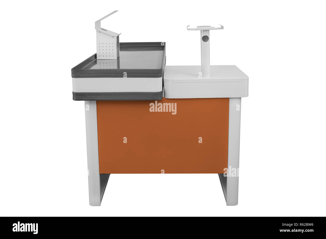 cashier machine or cash register terminal isolated on white background ...