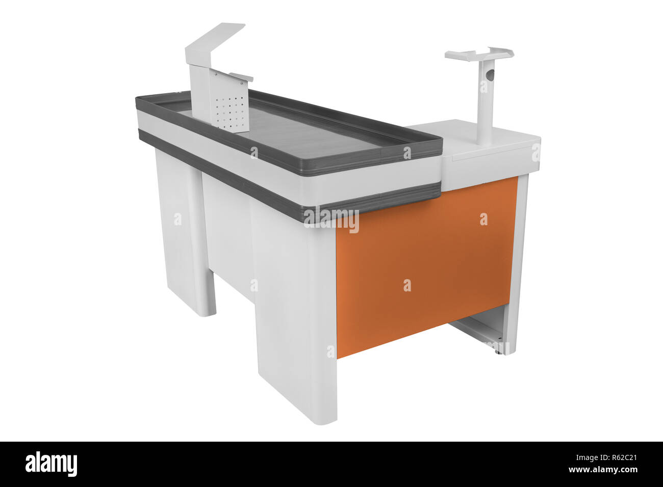 cashier machine or cash register terminal isolated on white background ...