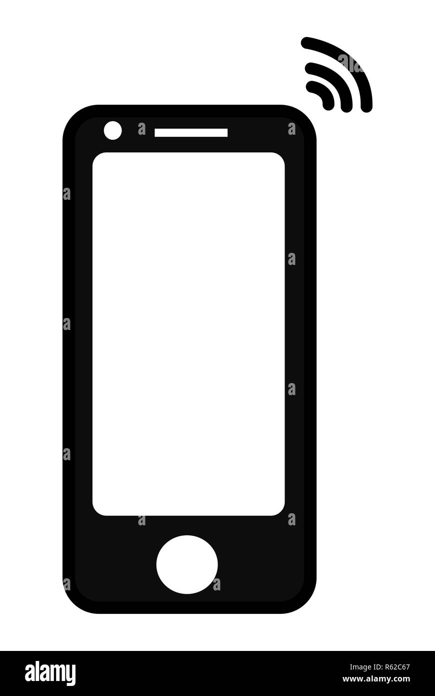 Mobile phone icon Stock Photo - Alamy