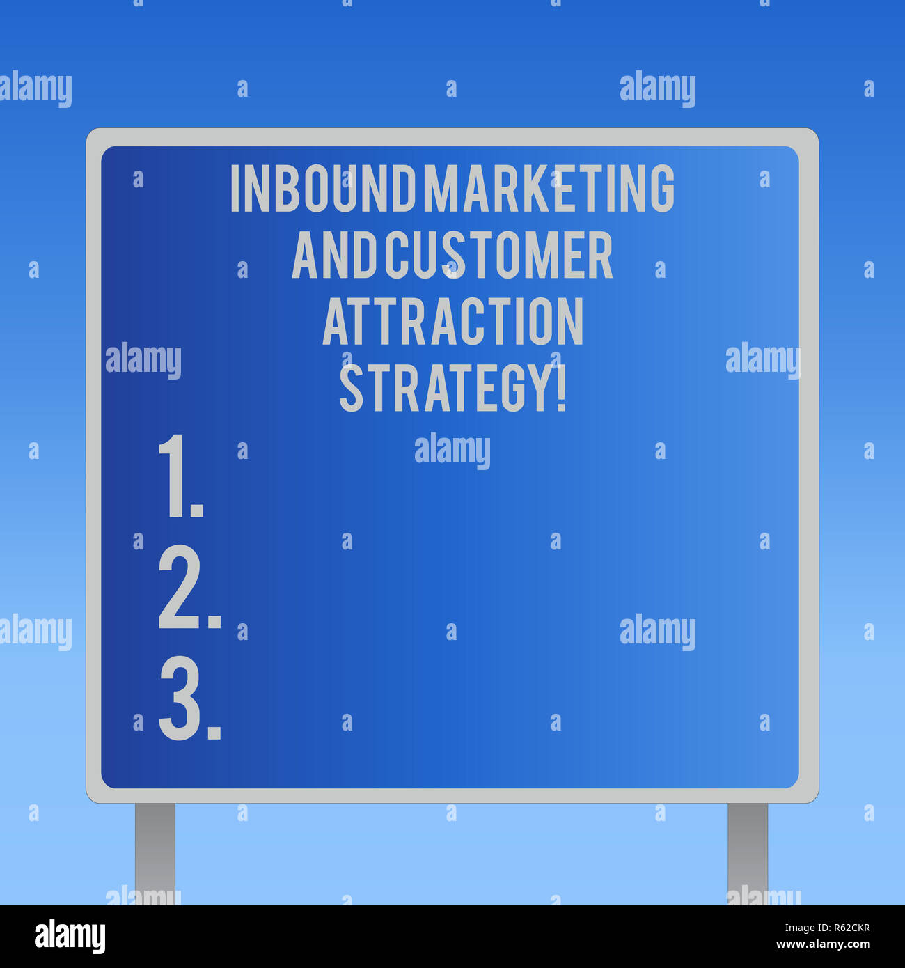 Text sign showing Inbound Marketing And Customer Attraction Strategy ...
