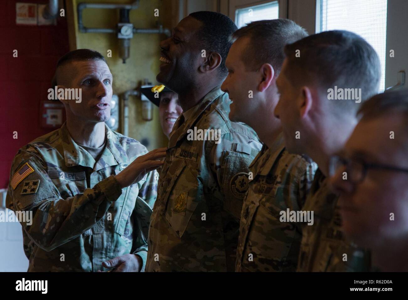 U.S. Army Command Sgt. Major Daniel A. Dailey, left, 15th Sergeant ...