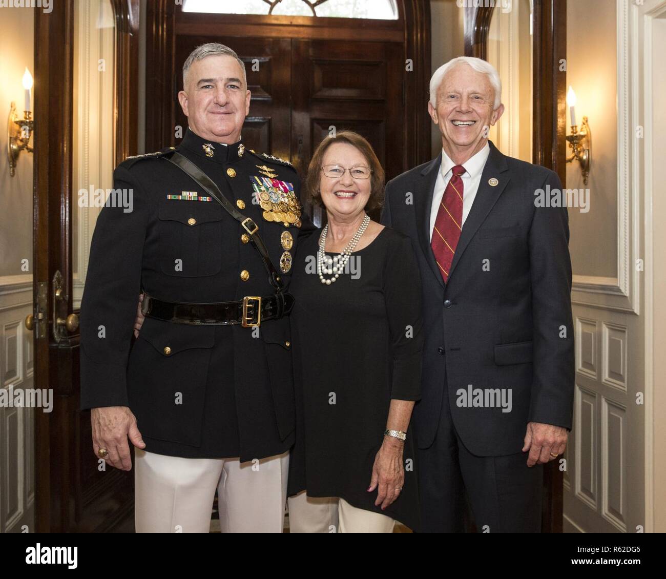 U.S. Marine Corps Gen. Glenn M. Walters, left, 34th assistant ...