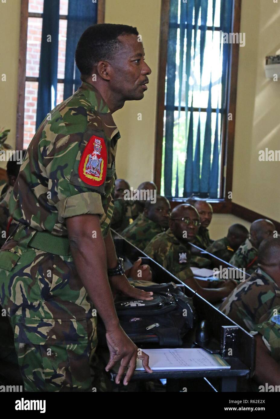 Sgt. Maj. Tebogo Serumola, Forces Sergeant Major of Botswana ...