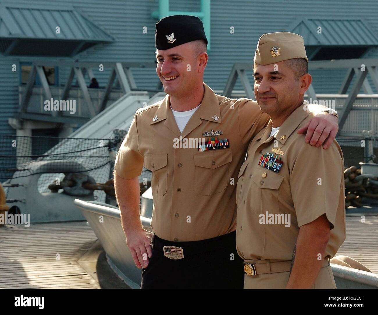 The Hampton Roads Naval Museum hosted a re-enlistment aboard the USS ...