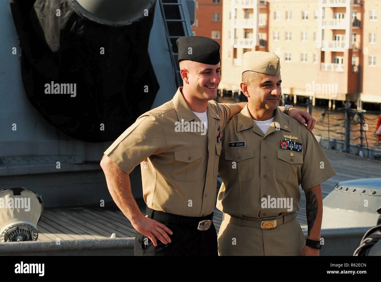 The Hampton Roads Naval Museum hosted a re-enlistment aboard the USS ...