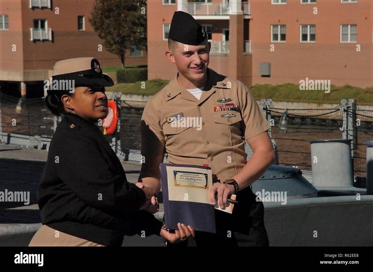 The Hampton Roads Naval Museum hosted a re-enlistment aboard the USS ...