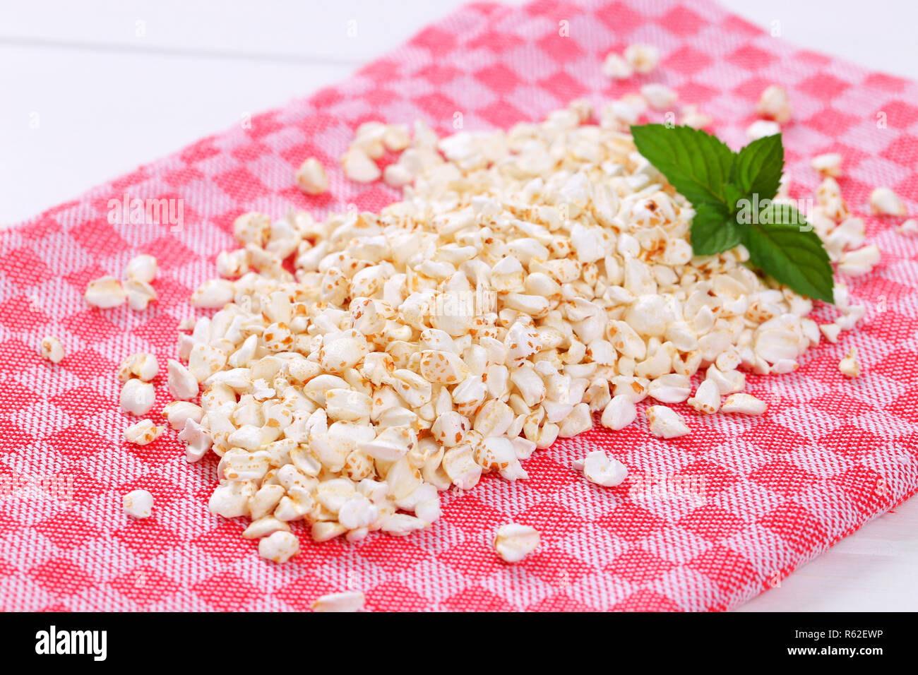 pile of puffed buckwheat Stock Photo - Alamy