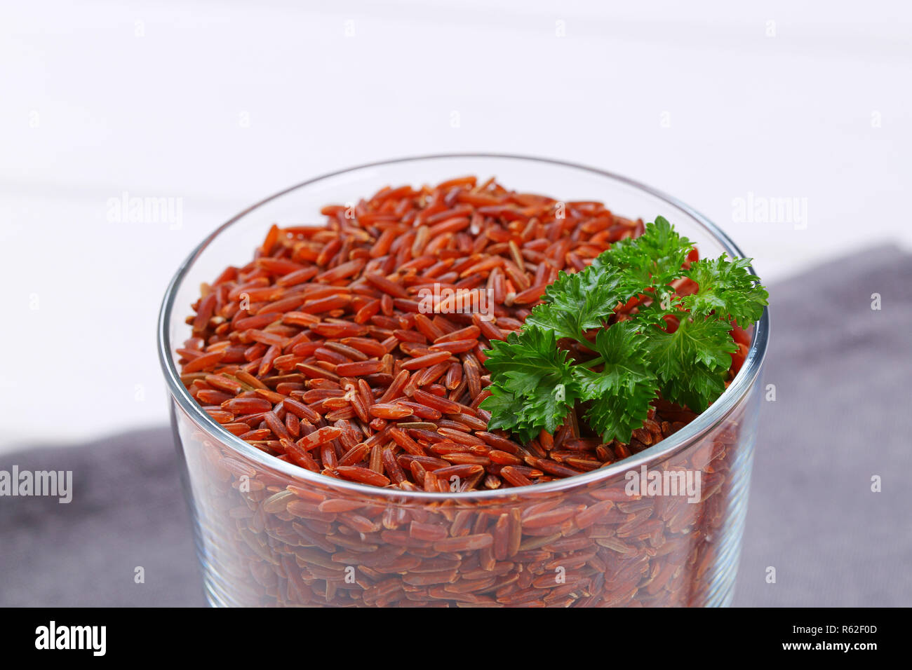 glass of red rice Stock Photo - Alamy