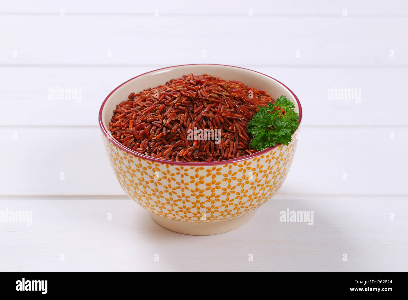 bowl of red rice Stock Photo - Alamy