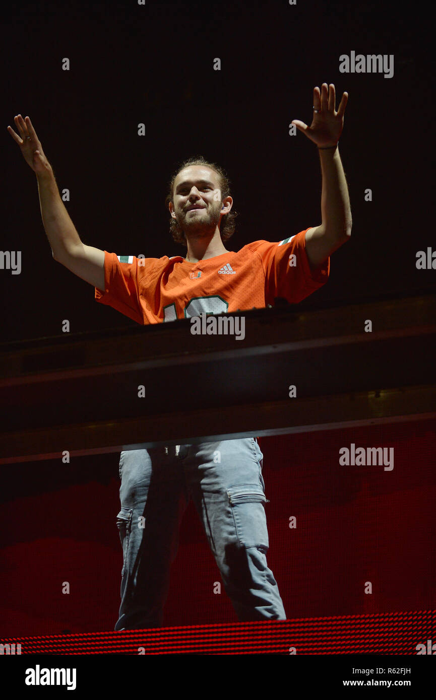 Zedd performing live in concert at Watsco Center in Carol Gables ...