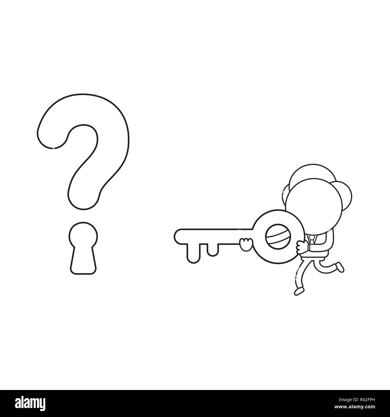 Question mark guy Black and White Stock Photos & Images - Alamy
