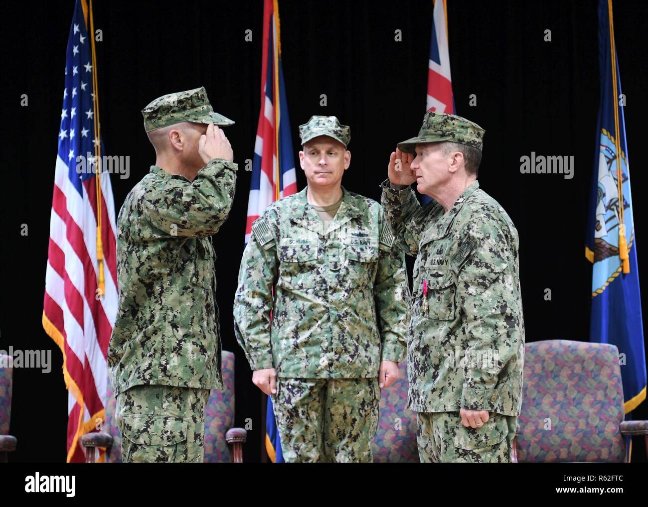 (Nov. 19, 2018) Capt. Jeffrey Morganthaler (left) relieves Capt ...