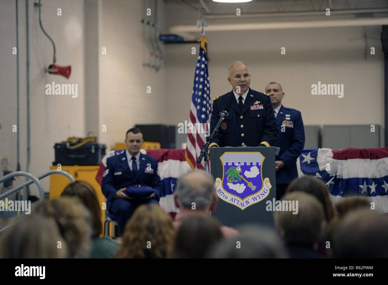 Maj. Gen. Raymond Shields, New York State adjutant general, addresses ...