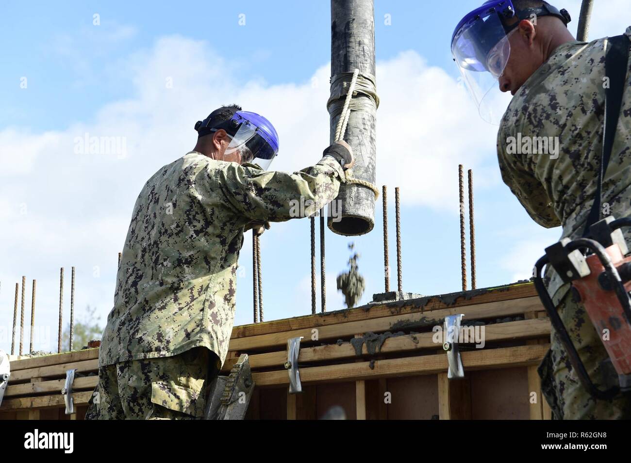 OKINAWA, Japan (Nov. 19, 2018) Seabees assigned to Naval Mobile ...