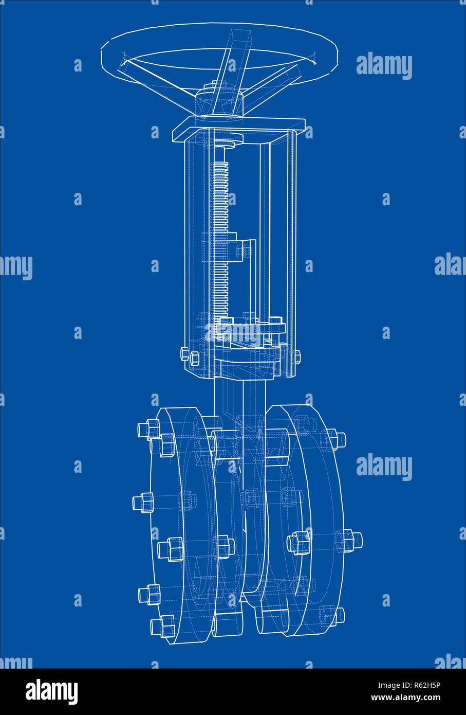 Industrial pipeline gate valve Concept Stock Photo - Alamy
