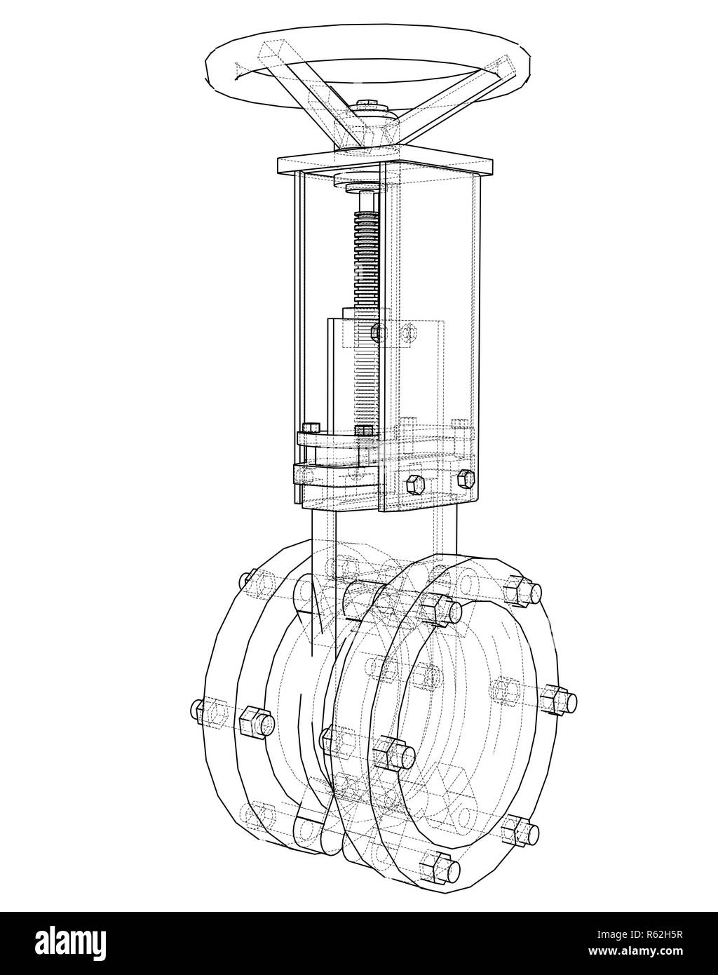 Industrial pipeline gate valve Concept Stock Photo - Alamy