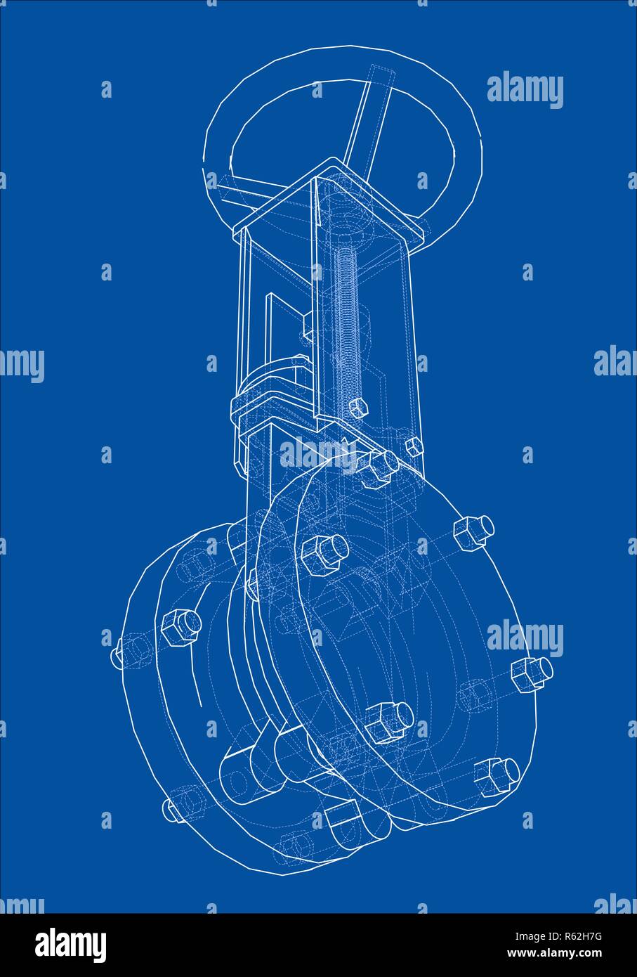 Industrial pipeline gate valve Concept Stock Photo - Alamy