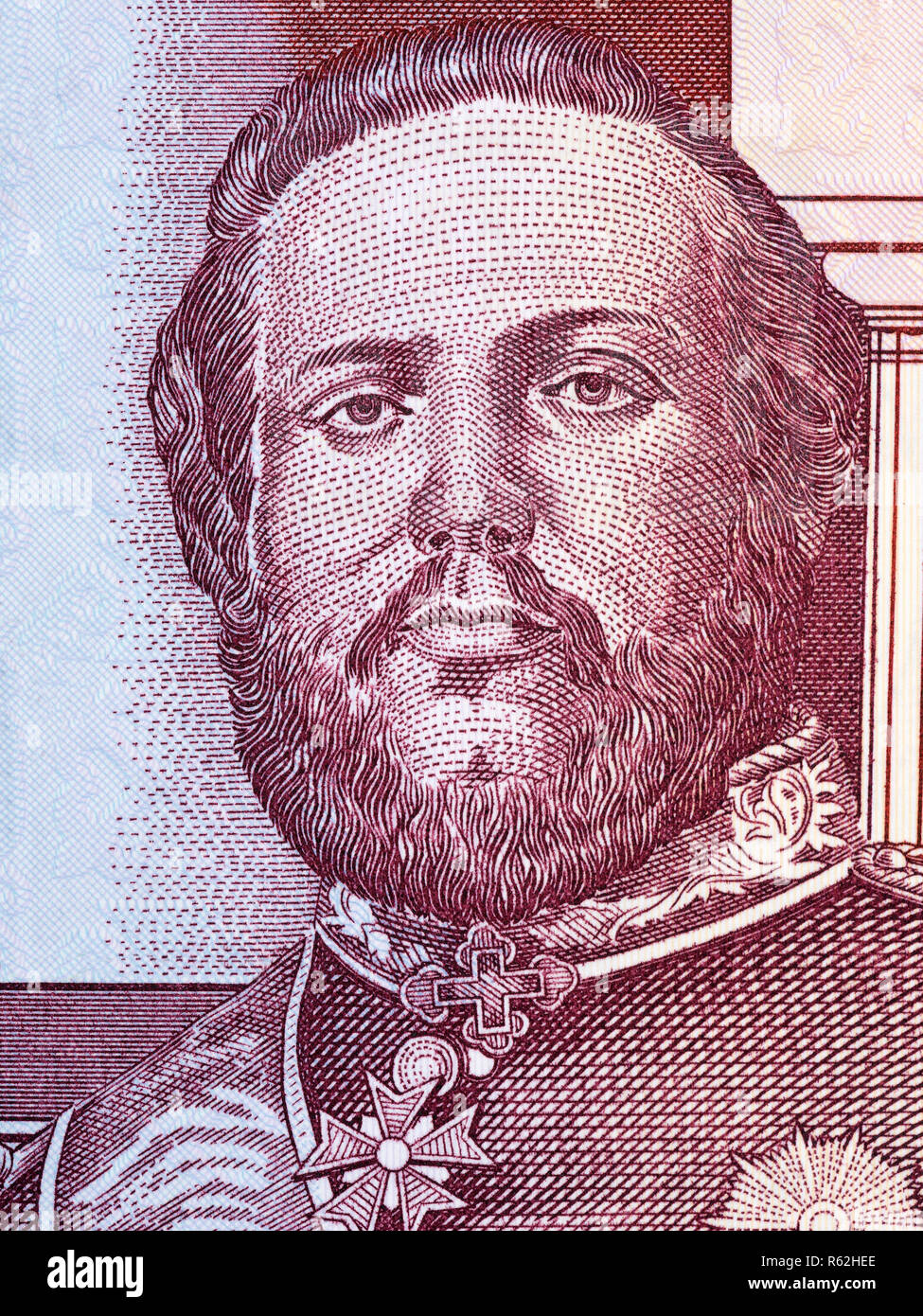 Francisco Solano Lopez portrait Stock Photo - Alamy