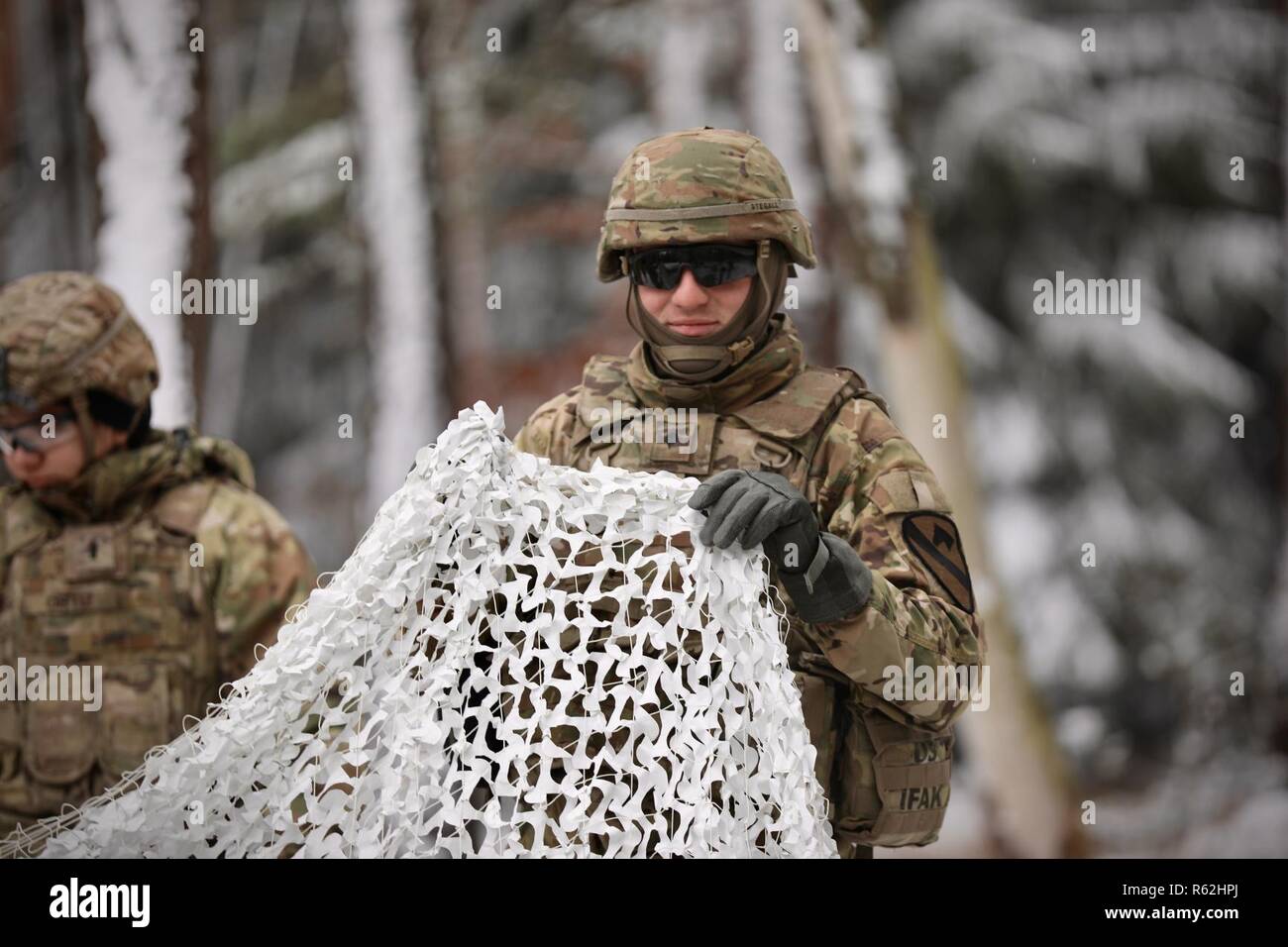 U.S. Army Spc. Altan Segall from the 1st Armored Brigade Combat Team ...