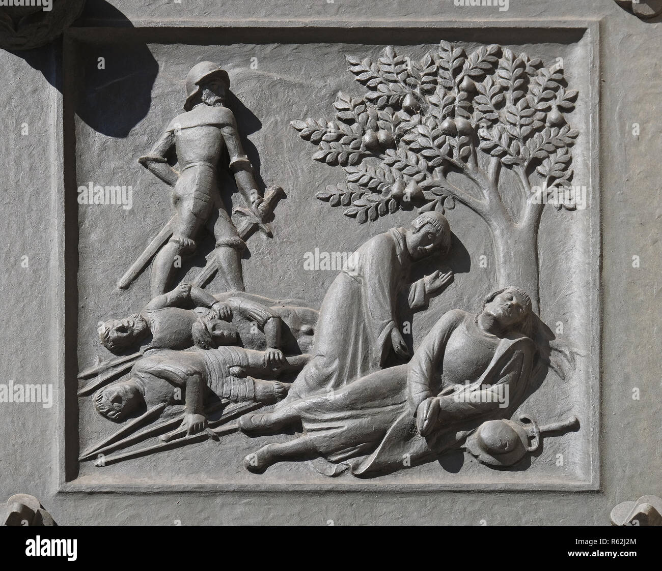 Zwingli's death on the battlefield at Kappel, 11 October 1531., relief ...