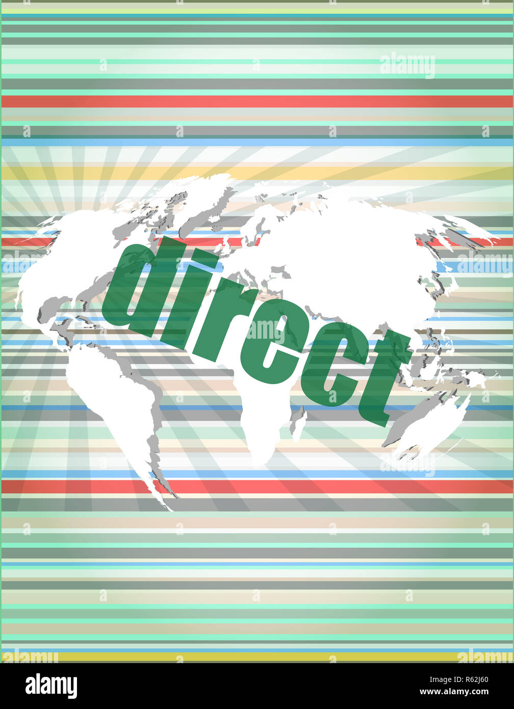 business concept: word direct on digital background Stock Photo - Alamy