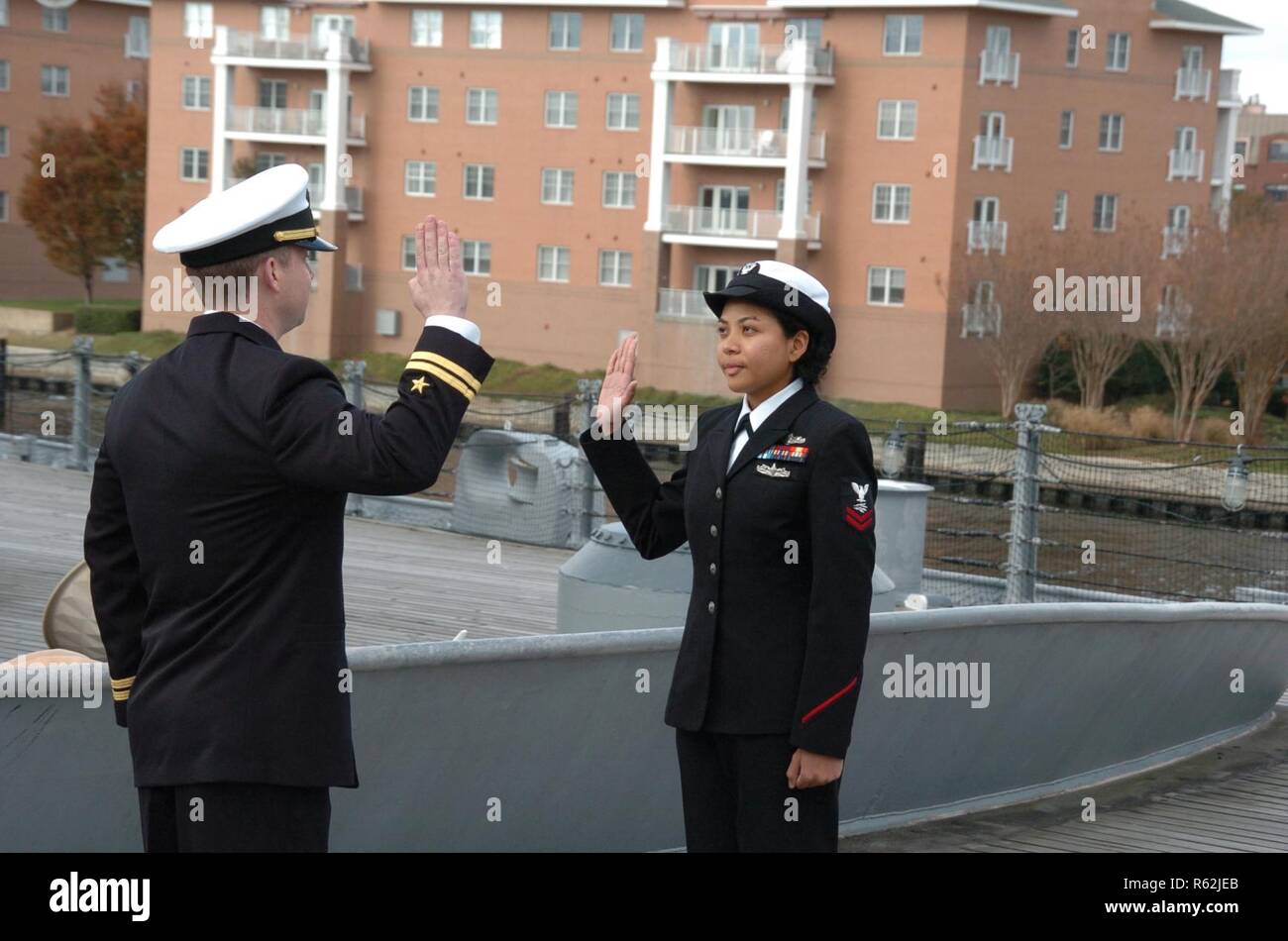The Hampton Roads Naval Museum proudly hosted a re-enlistment ceremony ...