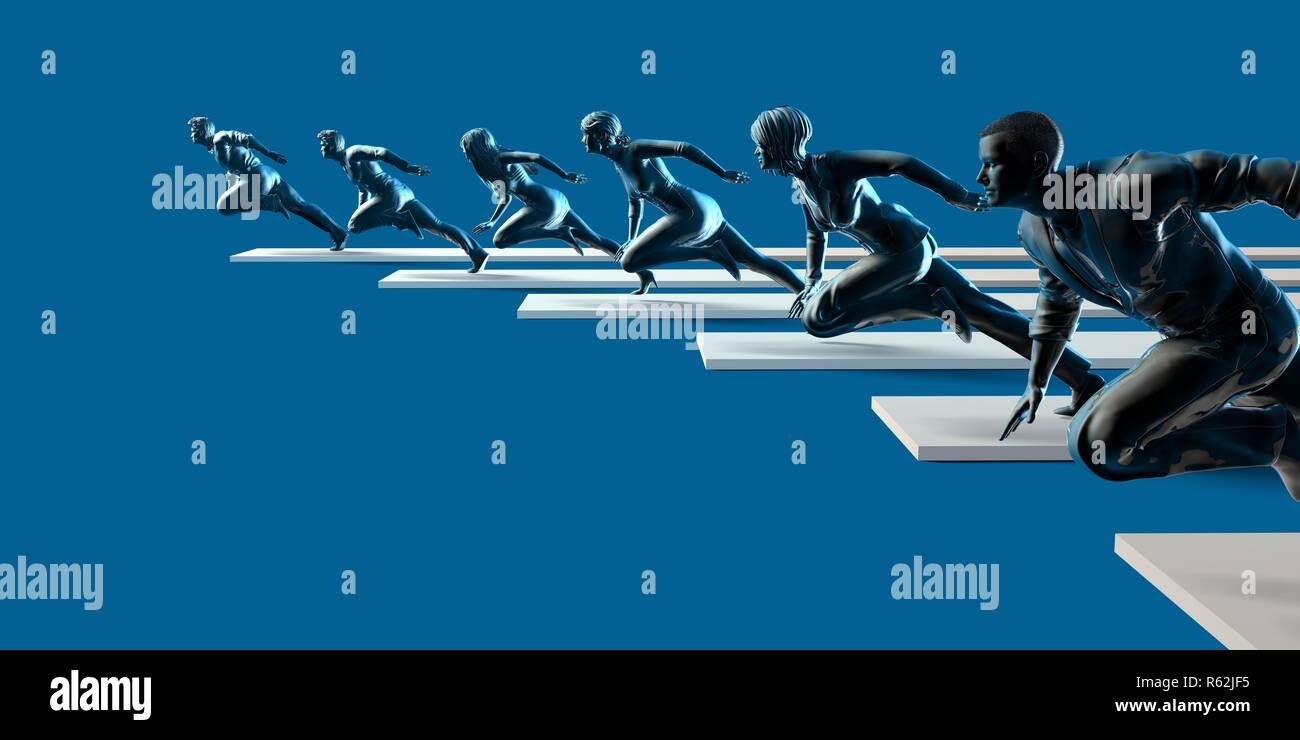 Racing to Success Stock Photo - Alamy