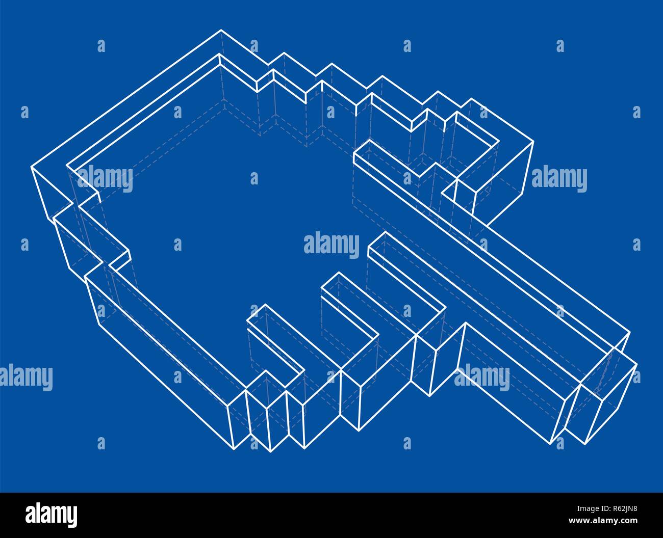 Pointer hand icon. 3d illustration Stock Photo - Alamy