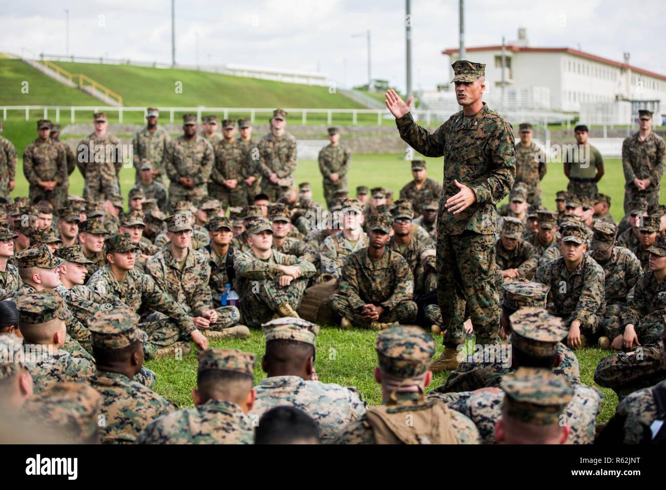 Col. Giles R. Boyce, the commanding officer of Headquarters Battalion ...