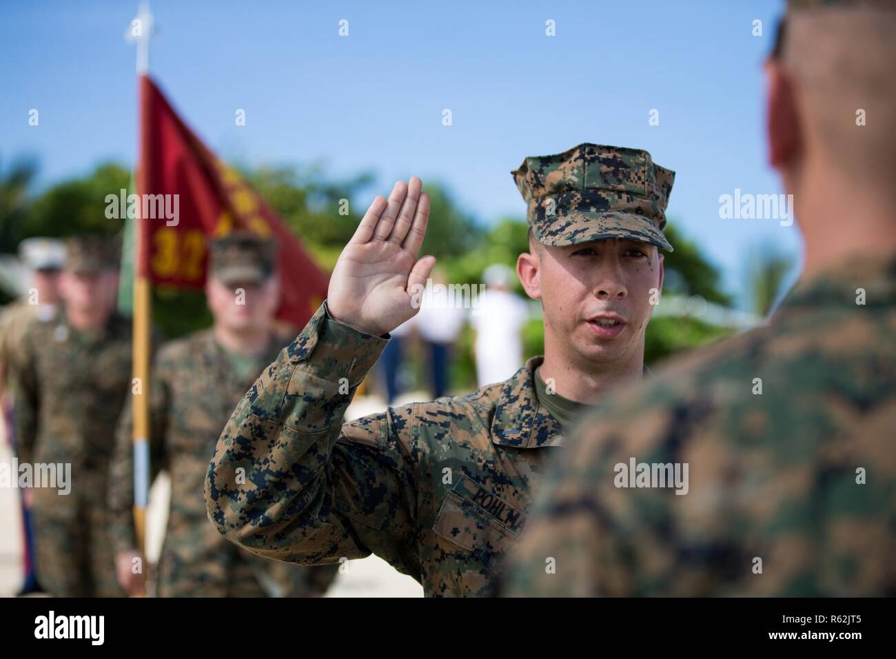 U.S. Marine Corps 2nd Lt. Joseph Pohlman, rifle platoon commander, 3rd ...