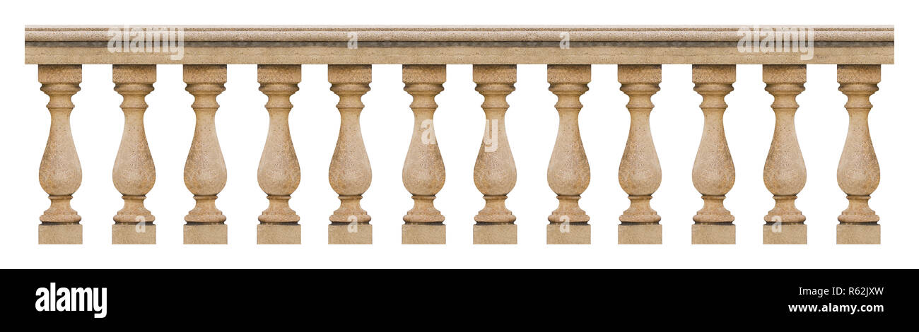 Detail of a concrete italian balustrade - seamless pattern concept ...