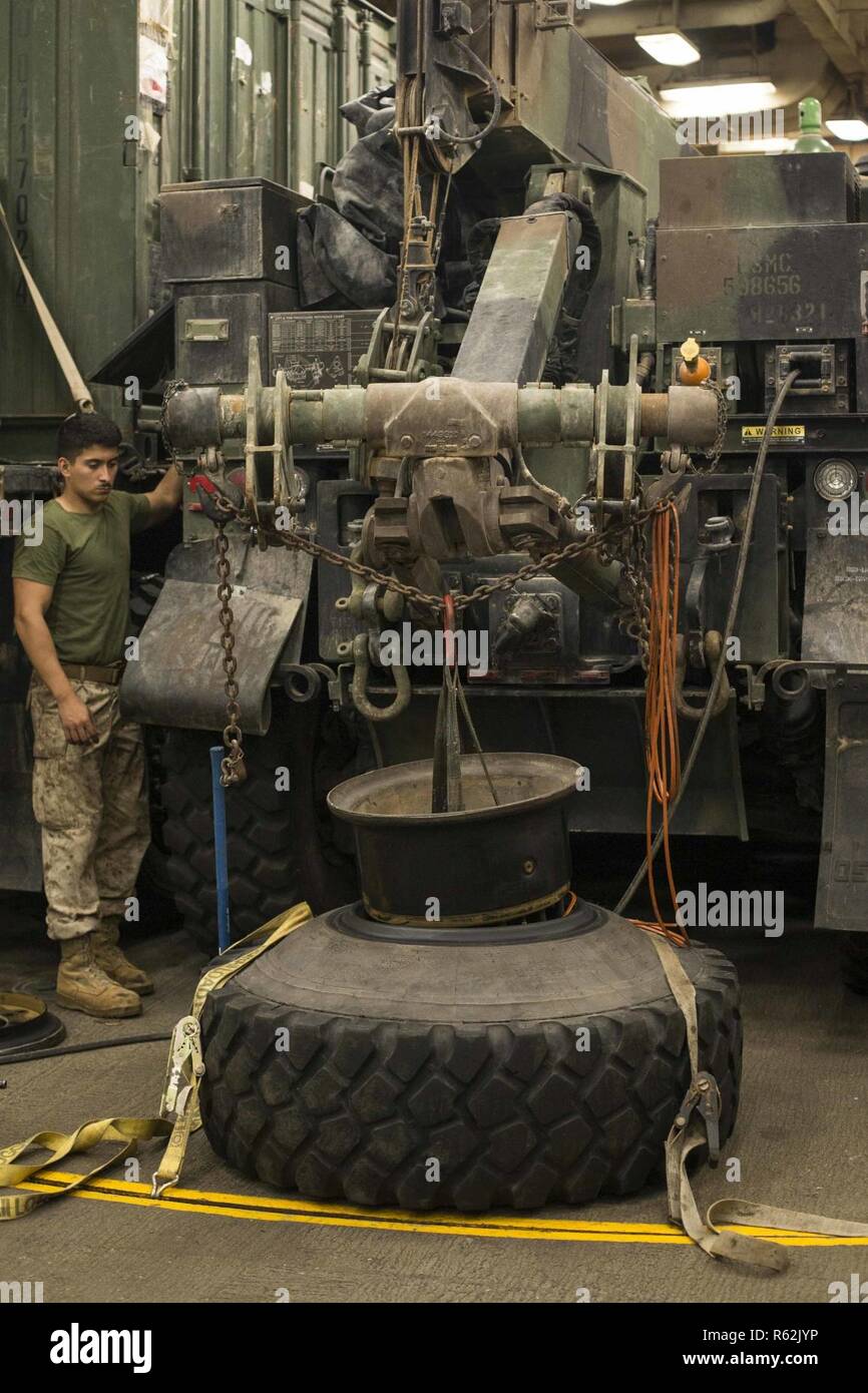 ARABIAN GULF - U.S. Marine Cpl. Francisco DelCastillo, a wrecker ...