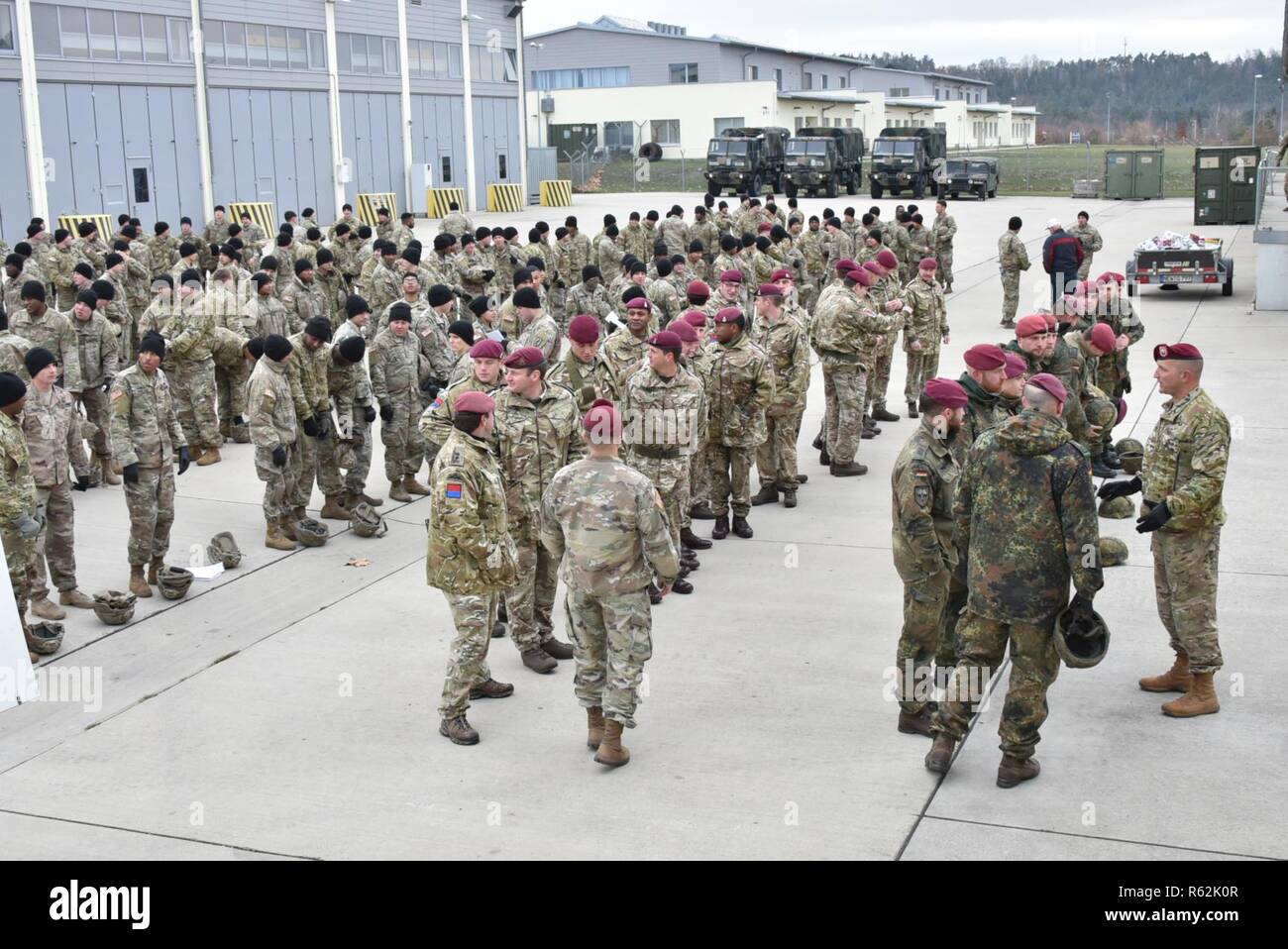 U.S. Paratroopers assigned to 4th Battalion, 319th Airborne Field Artillery Regiment, 173rd ...