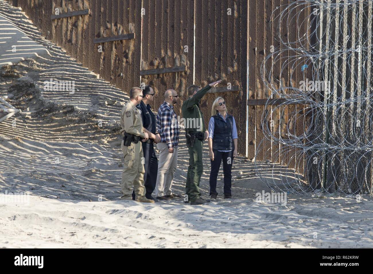 Secretary of Homeland Security Kirstjen M. Nielsen holds a press ...