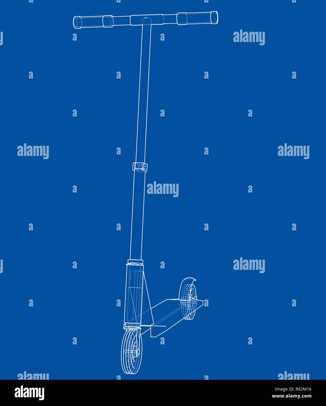 Kick scooter drawing hi-res stock photography and images - Alamy