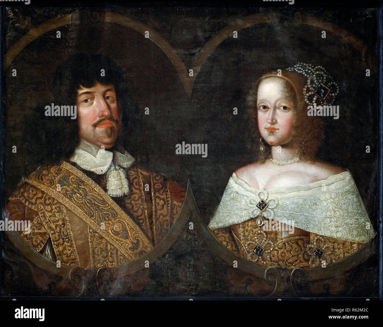 Frederik III of Denmark (1609 - 70) and Sofia Amalia of Braunschweig ...