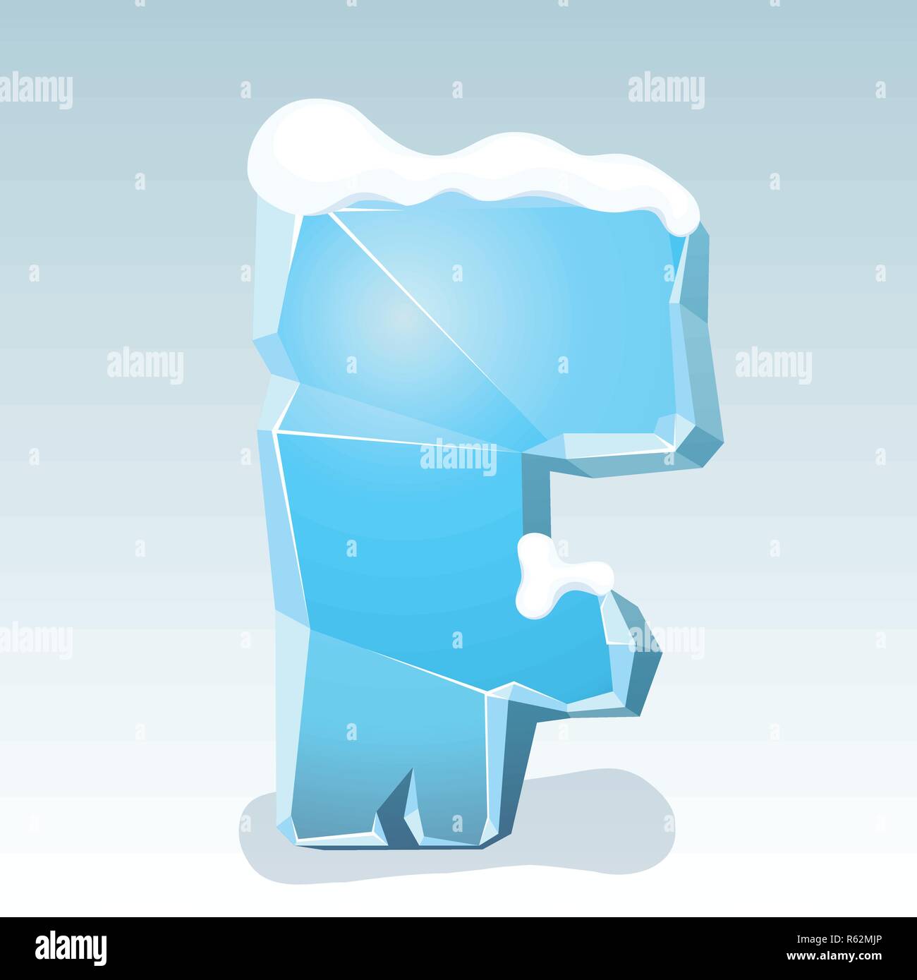 Ice letter F Stock Vector Image & Art - Alamy