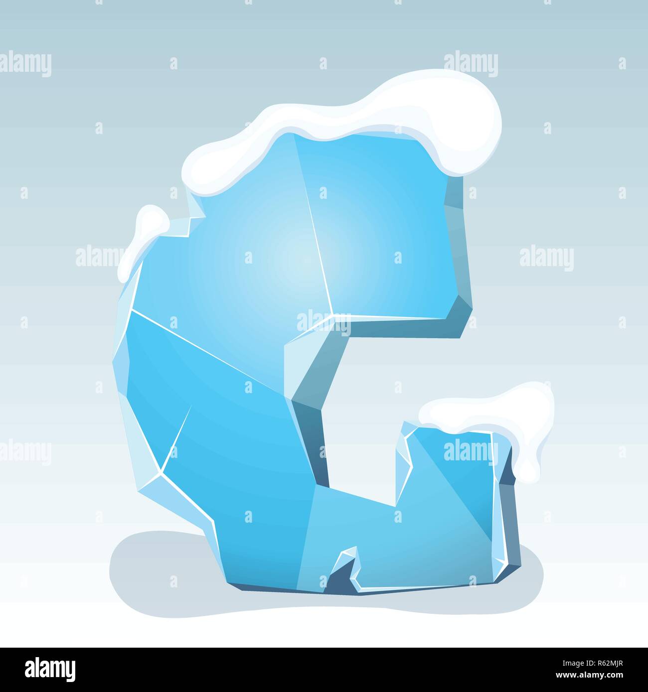 Ice letter G Stock Vector Image & Art - Alamy