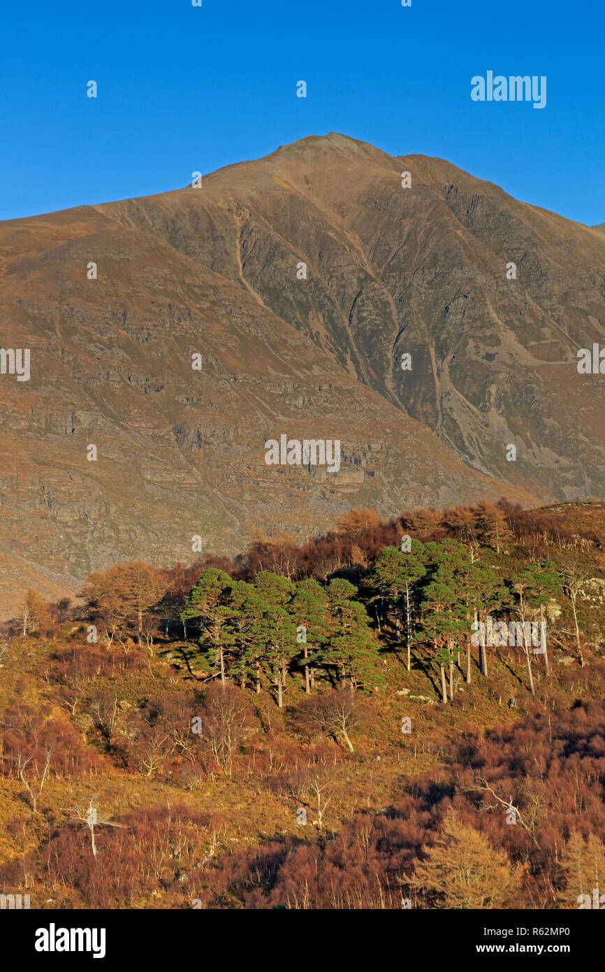 Summit of Liathach from across Upper Loch Torridon Stock Photo - Alamy