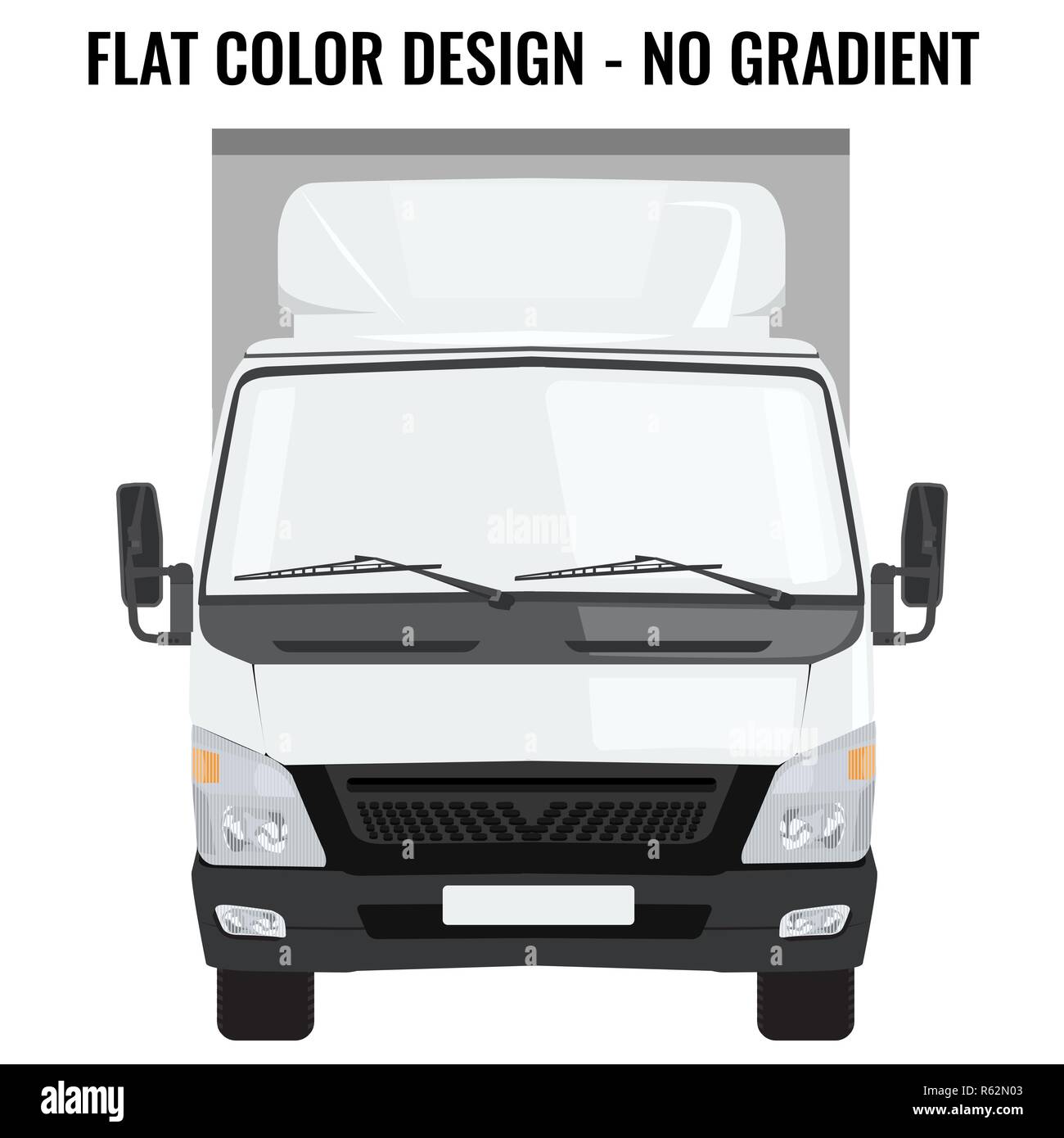 Truck front view Cut Out Stock Images & Pictures - Alamy