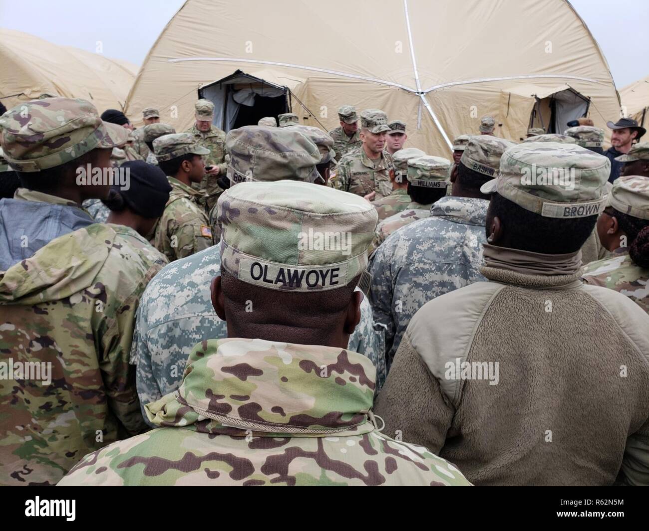 Lt. Gen. Jeffrey Buchanan, Commanding General, U.S. Army North, thanks ...