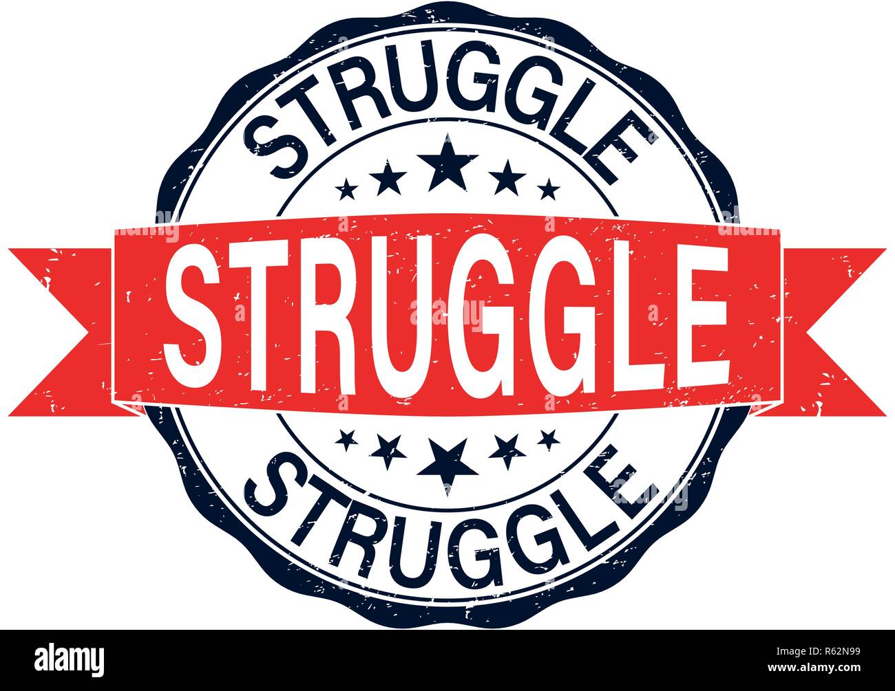 red rubber web stamp with stars on white background Stock Vector Image ...