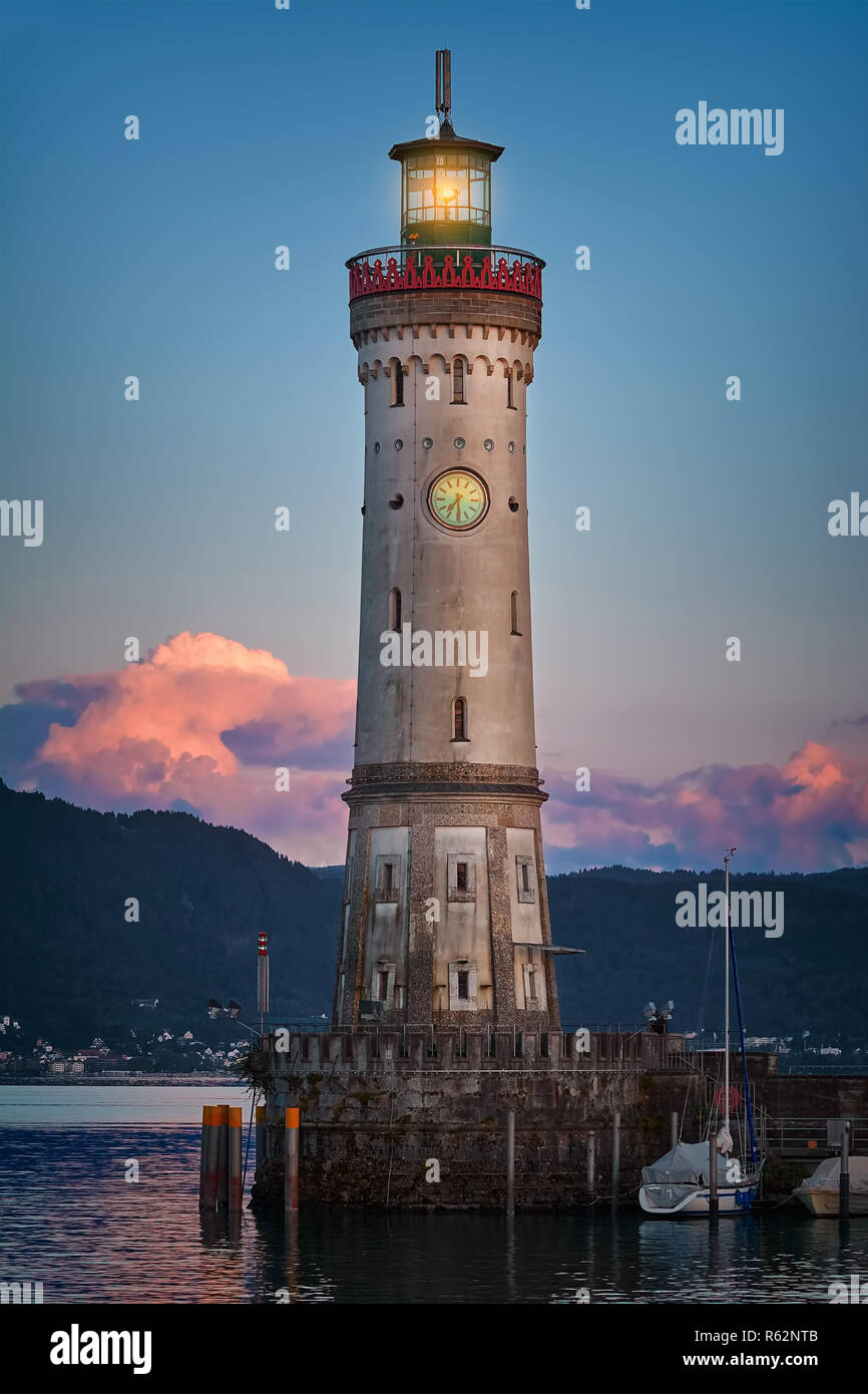 Lighthouse in Lindau Stock Photo - Alamy