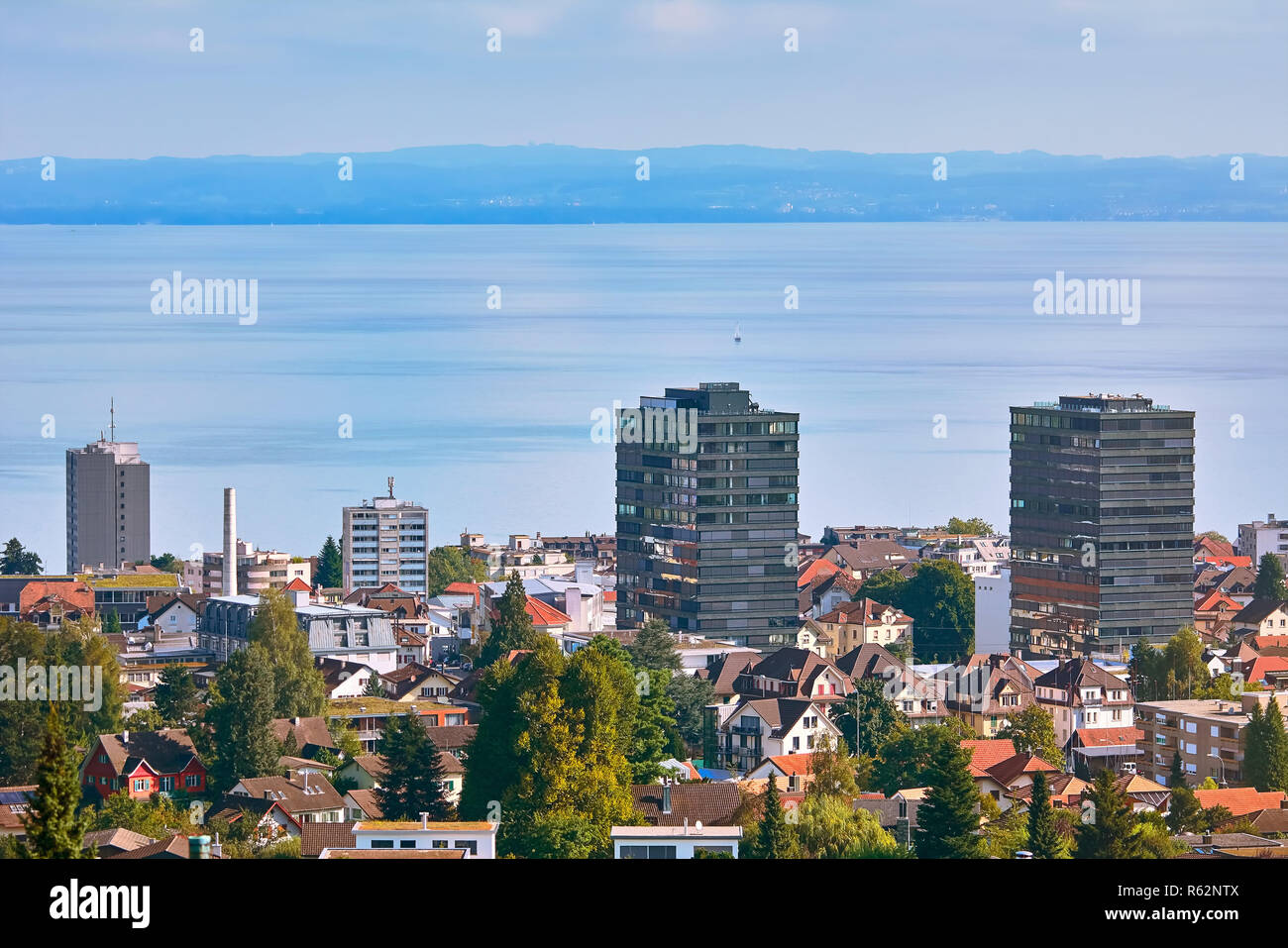 Switzerland rorschach town overview lake hi-res stock photography and images - Alamy